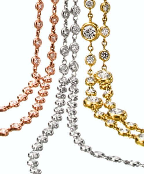 DIAMOND BEZEL CHAINS - ALTERNATING SIZES – Alan Douglas Furs & Fine Jewelry